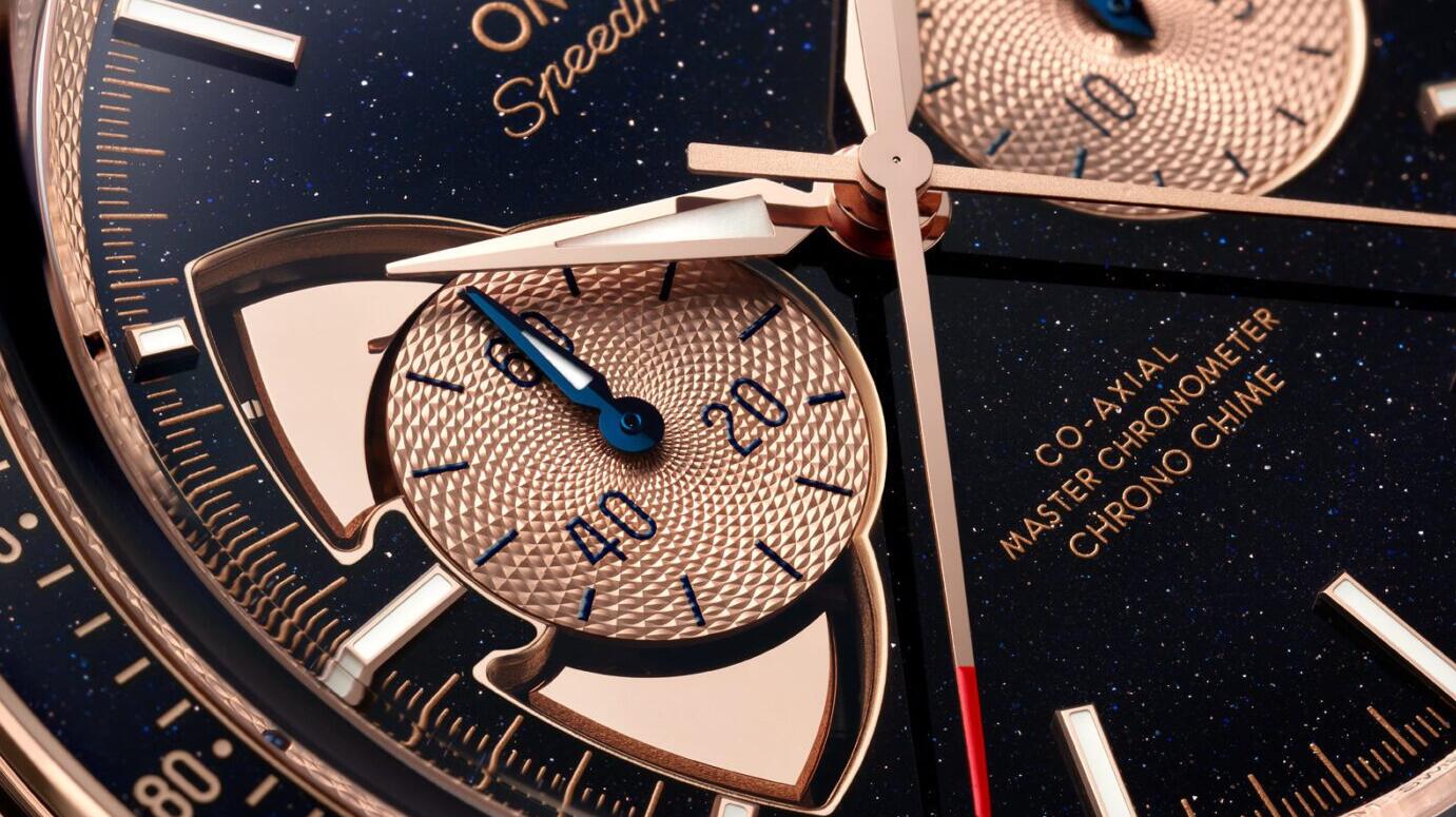 2022 UK Fake Omega’s New Gold Speedmaster Chrono Chime Watches Feature ...